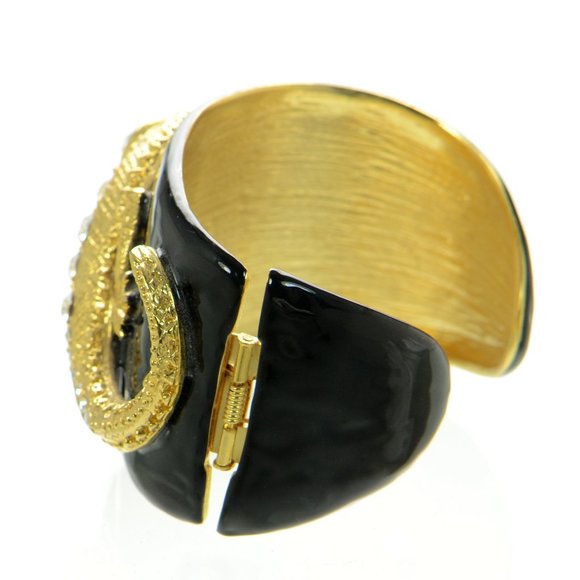 Kenneth Jay Lane | Jewelry | Kenneth Jay Lane Black Enamel Lizard ...